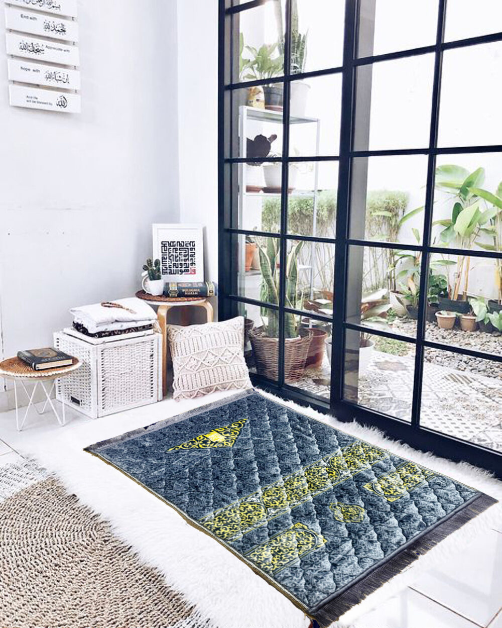 Prayer Mat jainamaz 1005 Gray