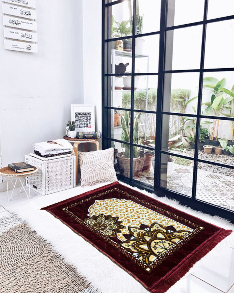 Prayer Mat jainamaz 1004 Maroon